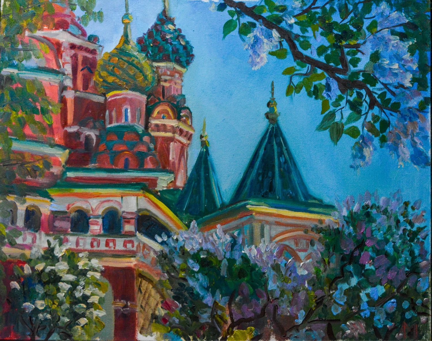 Покровский собор в интернет-магазине на Ярмарке Мастеров | Картины ...