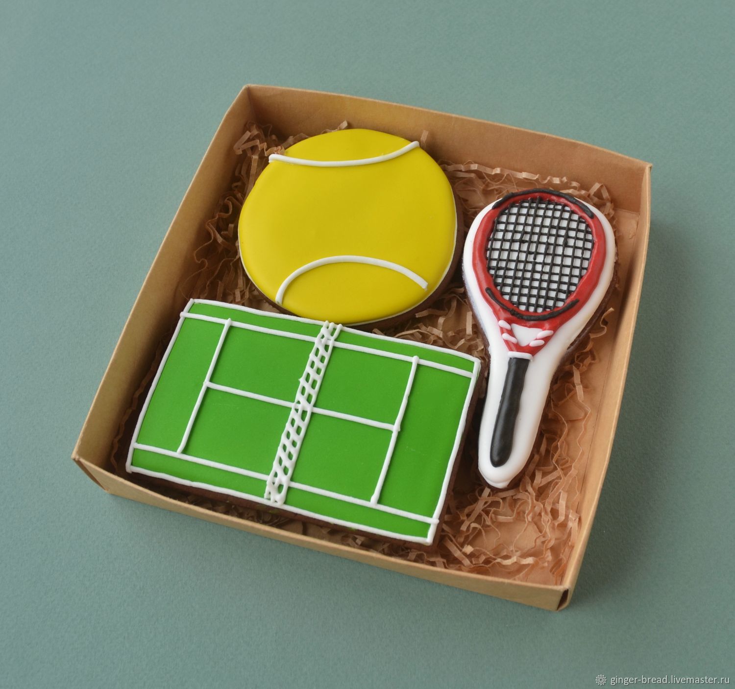 Подарок тренеру по теннису и теннисисту. Пряники теннисный мяч ракетка ...