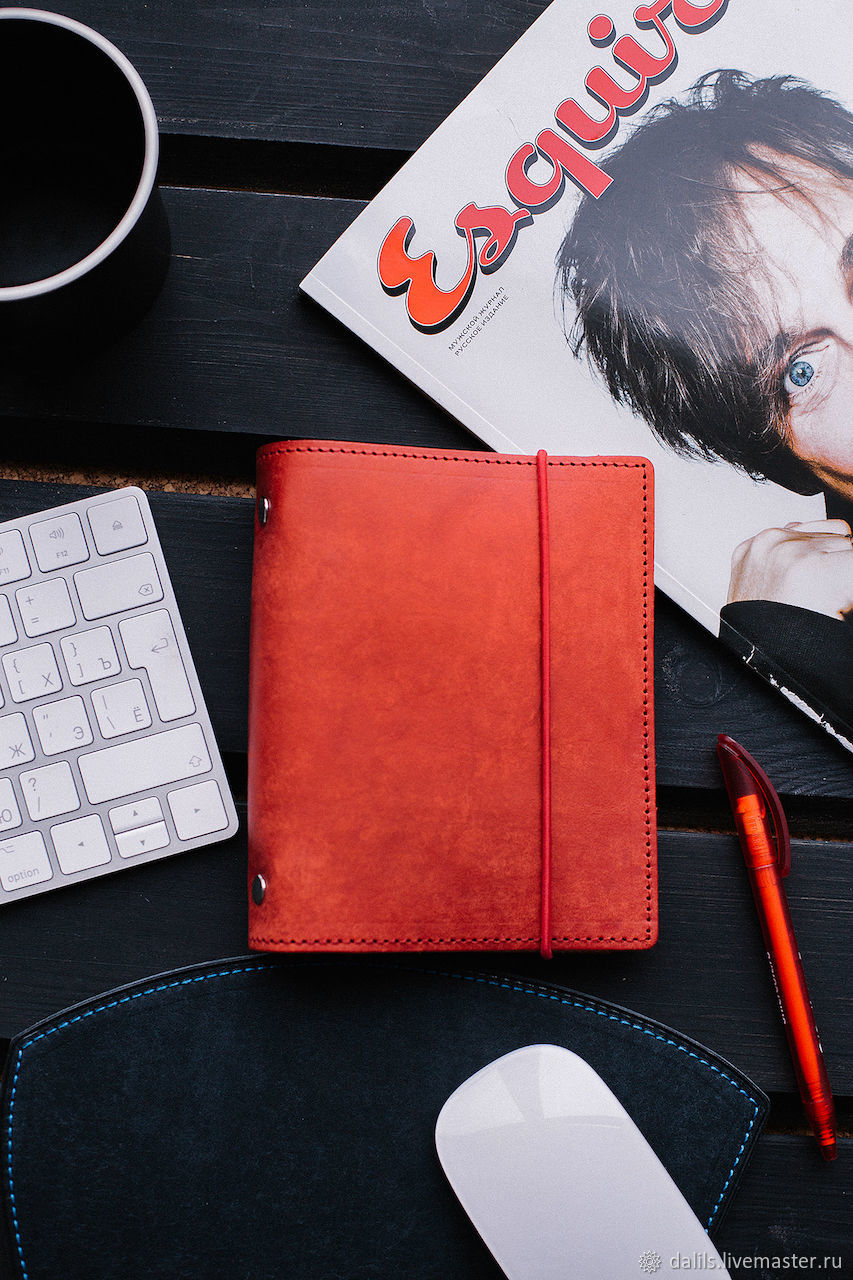 Блокнот формата А6 кожаный на кольцах со сменными блоками в интернет ...