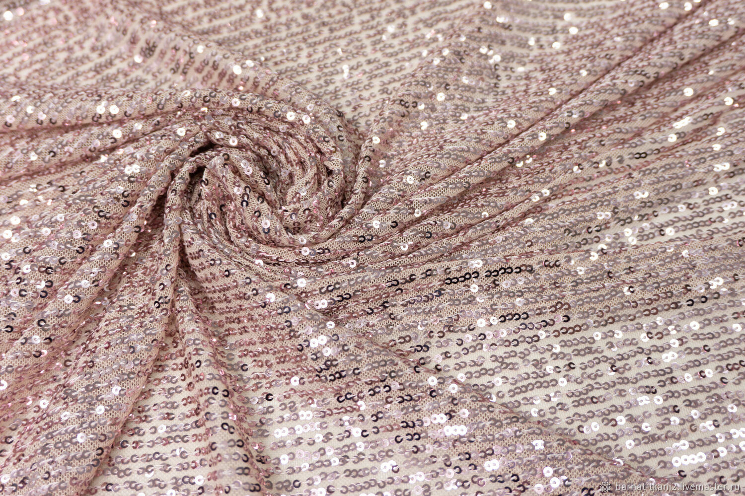 Пайетки на сетке Balenciaga розовые полосы купить в интернет-магазине ...