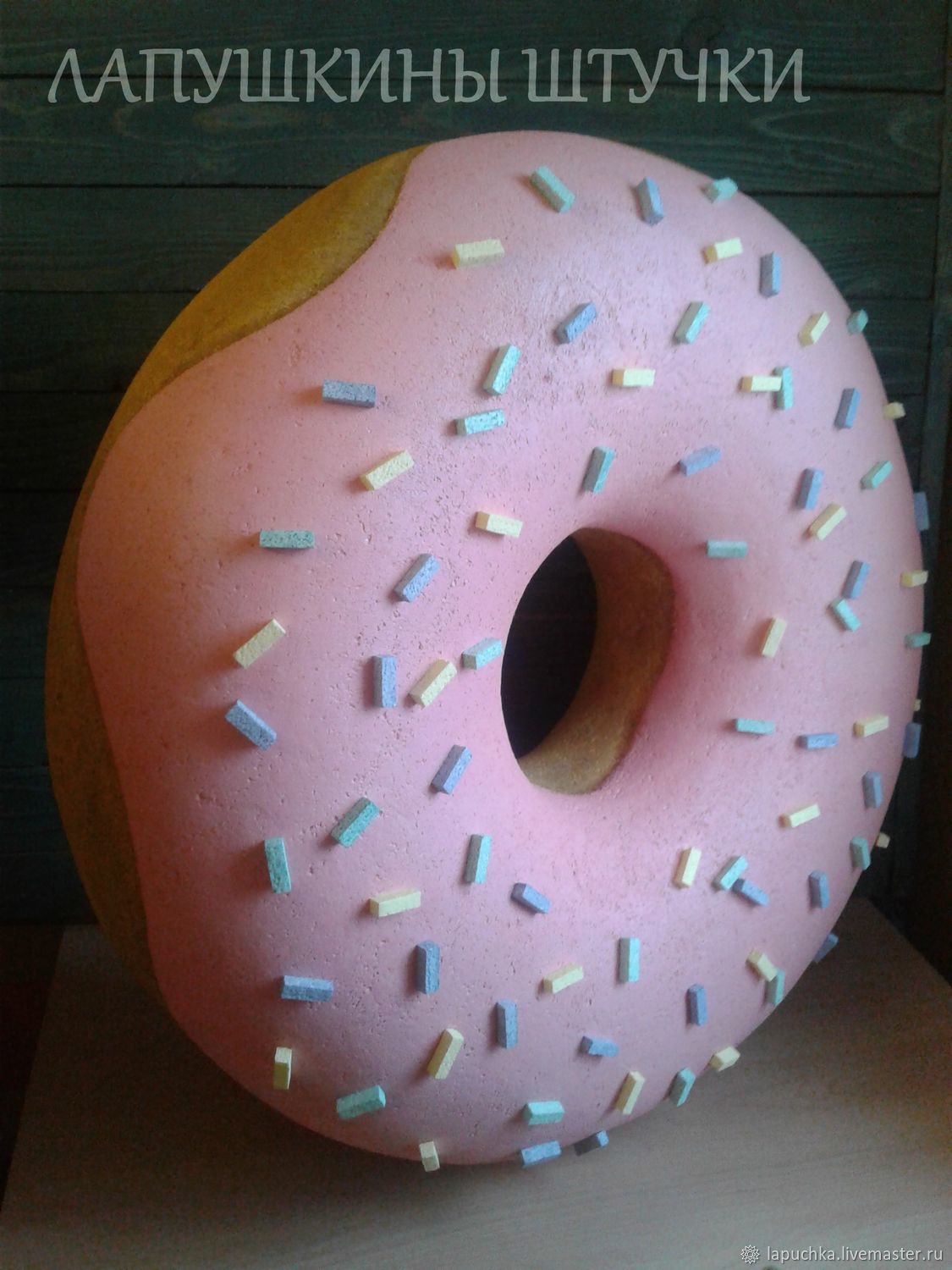 Пончик - муляж 80см в интернет-магазине на Ярмарке Мастеров | Фото ...