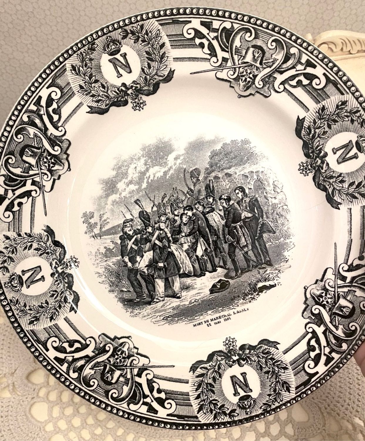 Коллекционная тарелка Napoleon Boch Freres La Louviere Бельгия 24 см в ...