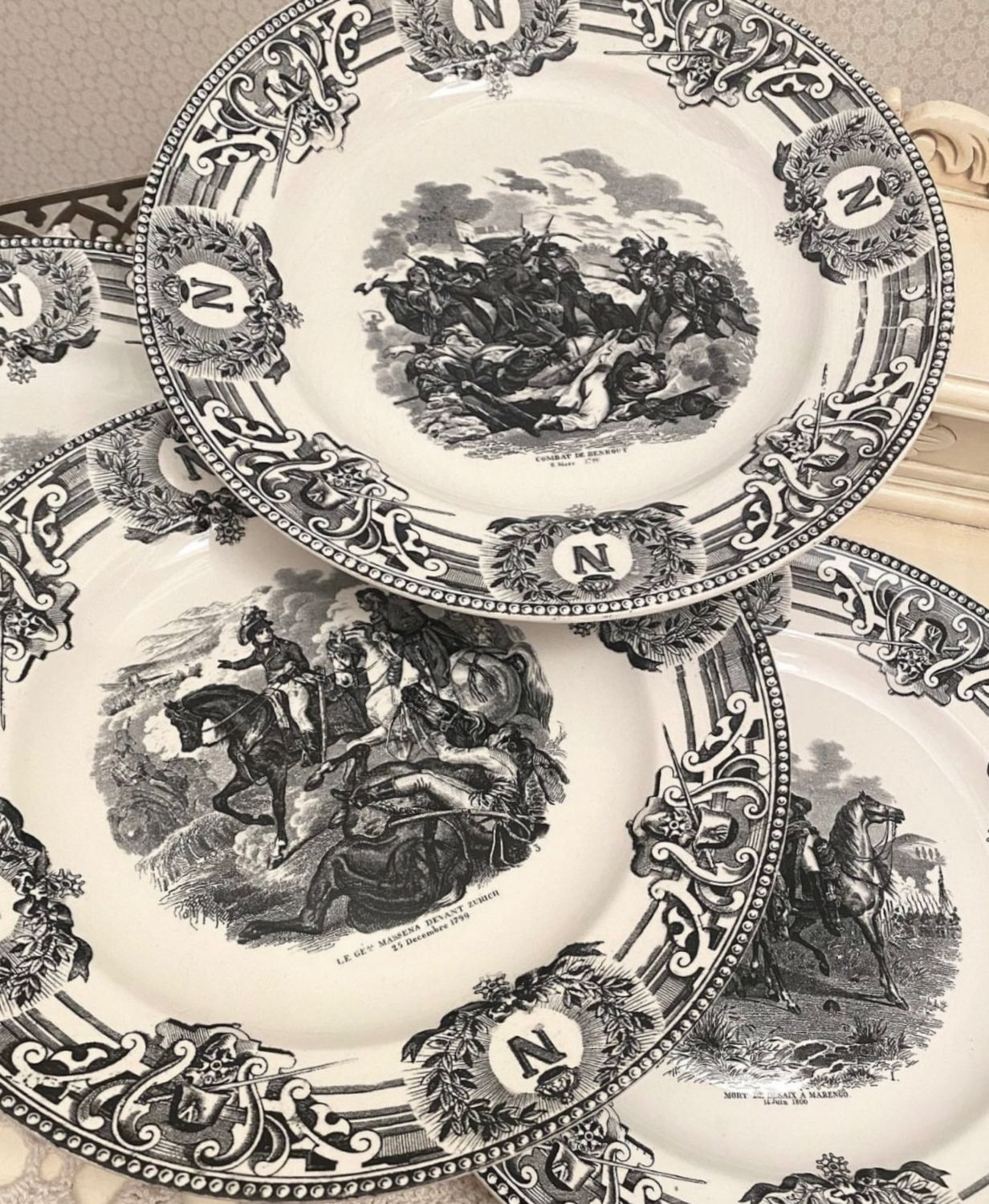 Коллекционная тарелка Napoleon Boch Freres La Louviere Бельгия 24 см в ...