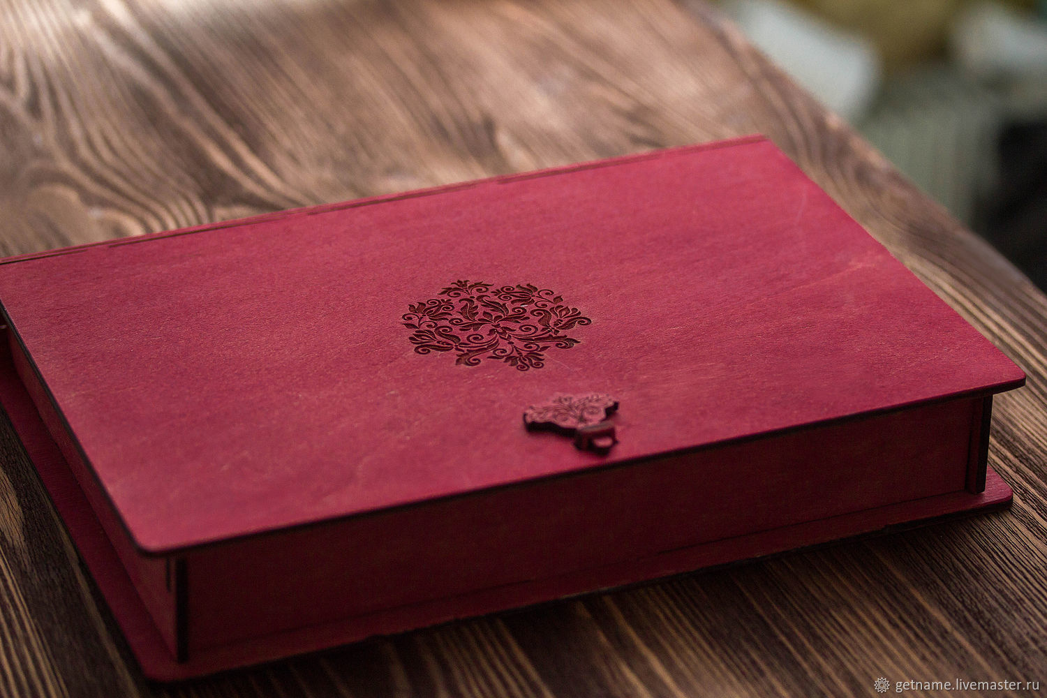 Новогодний подарок большой семье именные ложки деревянный короб на ...