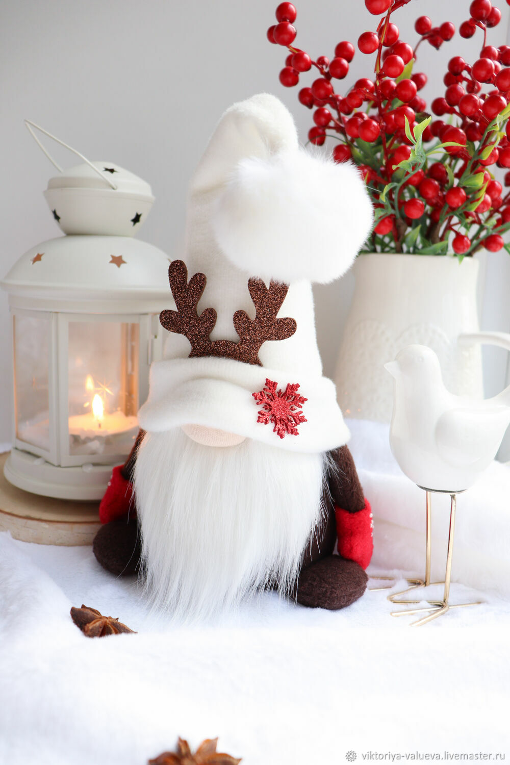 Новогодний Гном. Гном олень. Рождественский гном. Подарок на п в ...