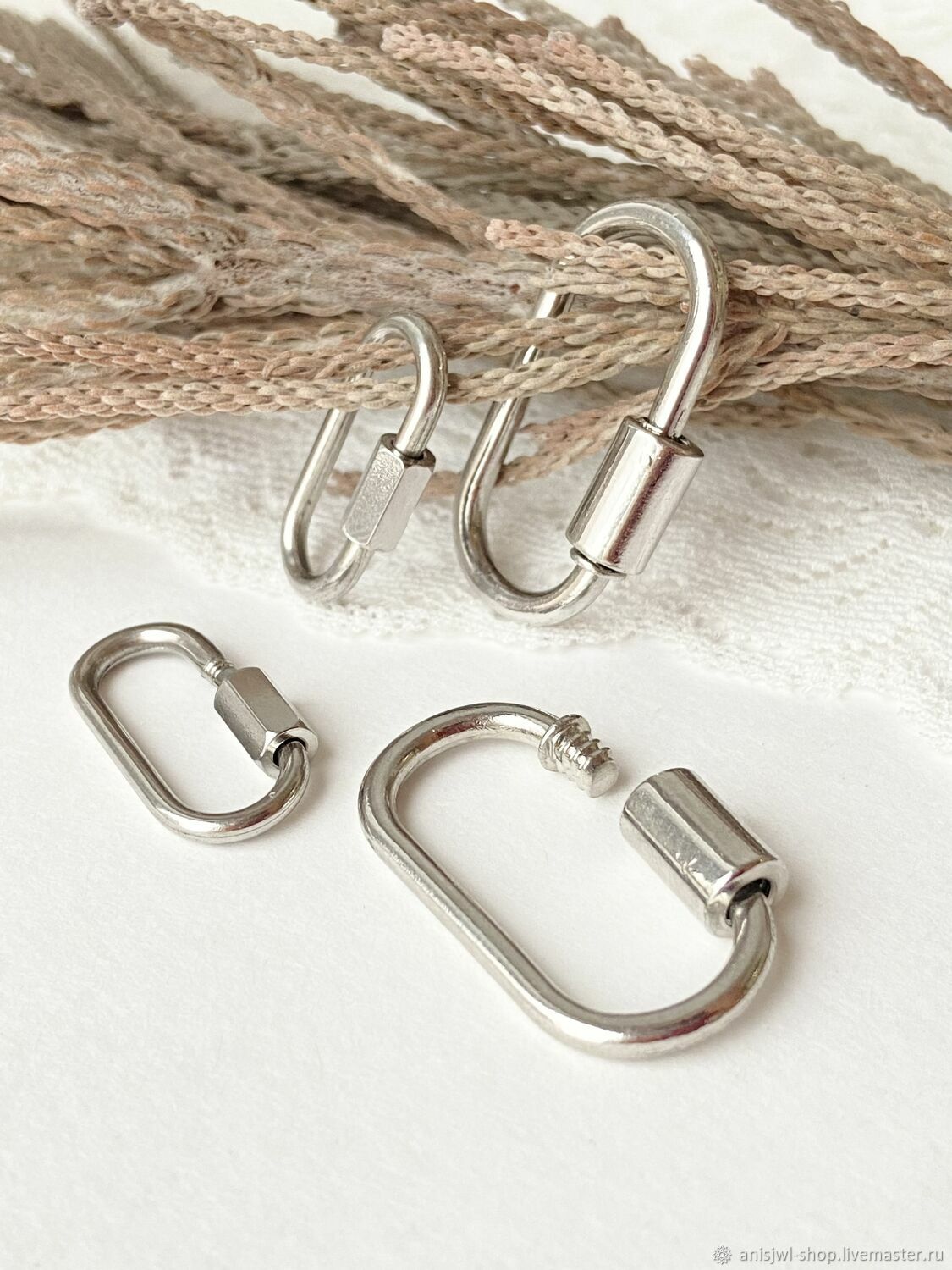 Замок винтовой нерж сталь серебро – купить на Ярмарке Мастеров ...