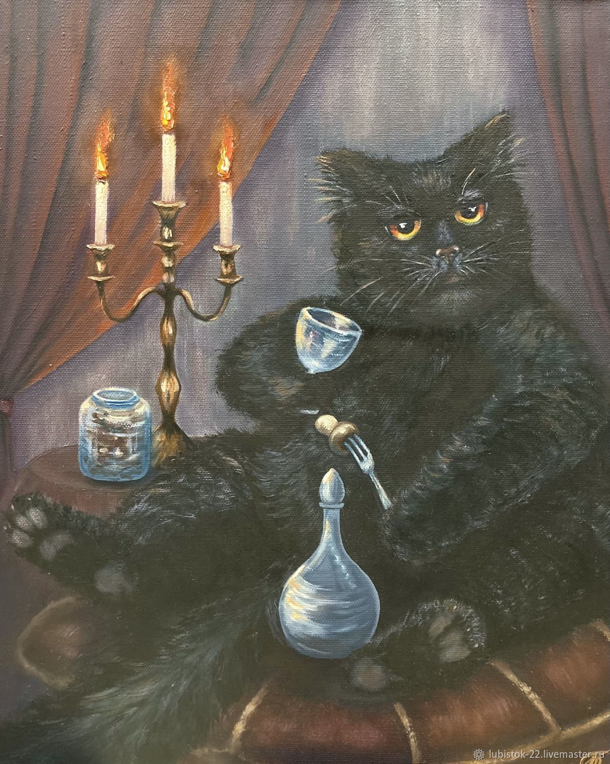 Картины: Кот Бегемот в интернет-магазине Ярмарка Мастеров по цене 13000 ...