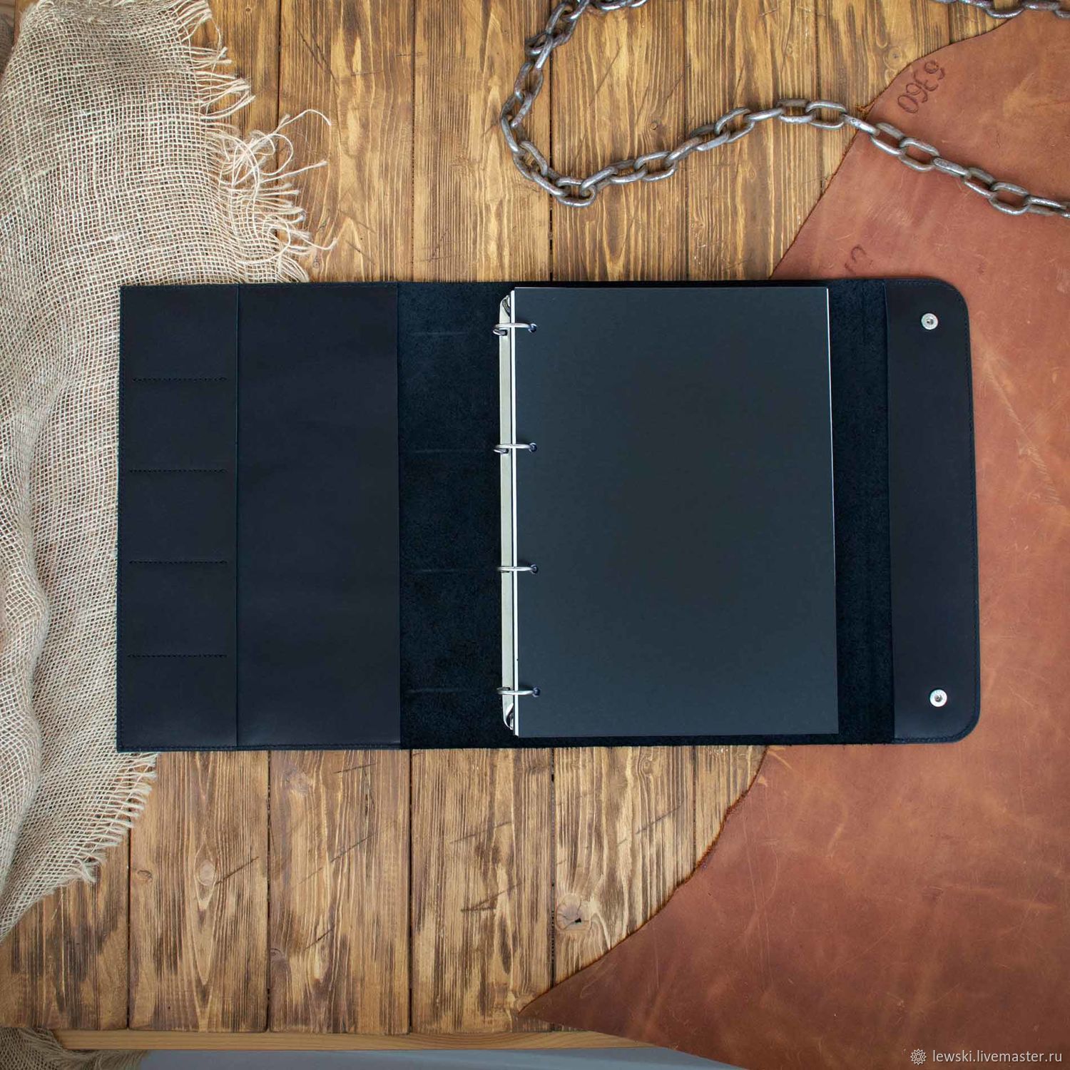 Блокнот кожаный А4 на кольцах "Воронеж" для мужчин в интернет-магазине ...