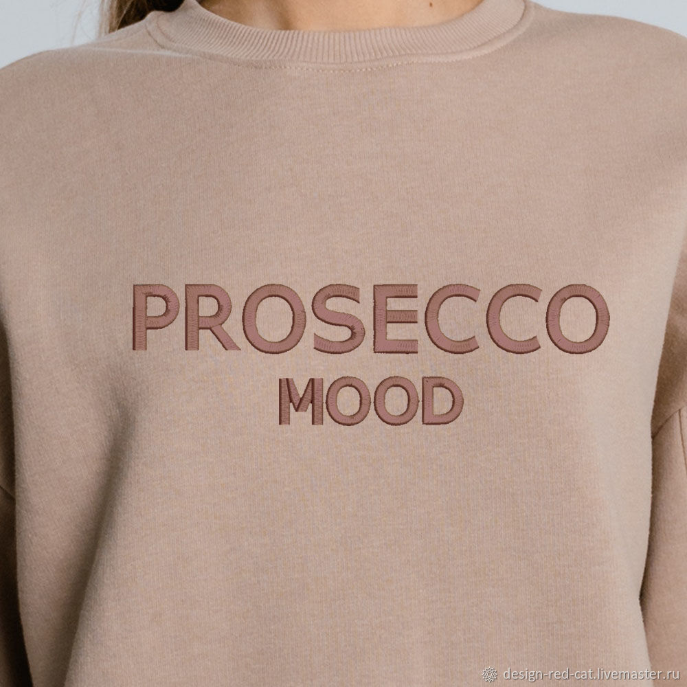 Дизайн машинной вышивки "PROSECCO MOOD" в интернет-магазине Ярмарка ...