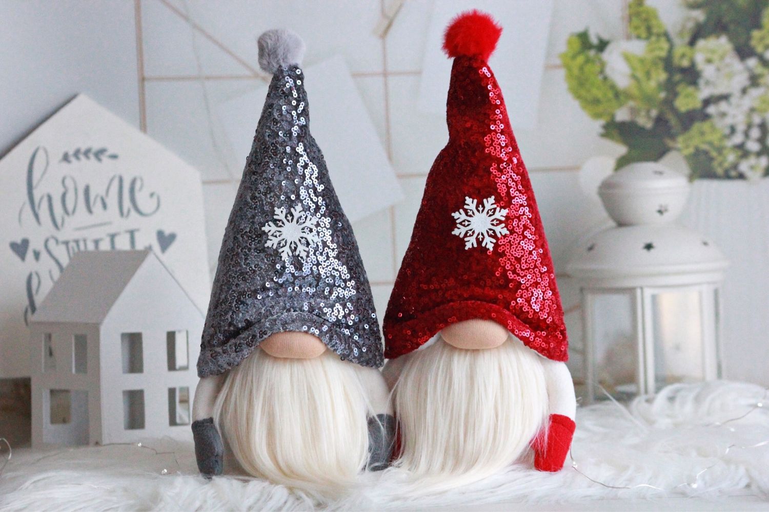 Новогодний гном в блестящем колпаке в интернет-магазине на Ярмарке ...