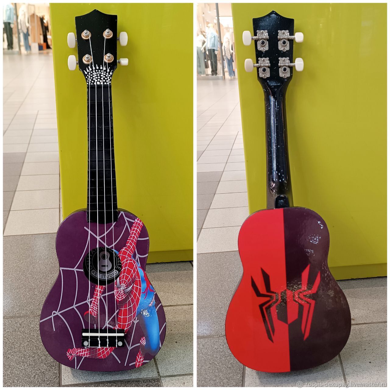 Укулеле "Человек паук" гавайская гитара купить в интернет-магазине ...