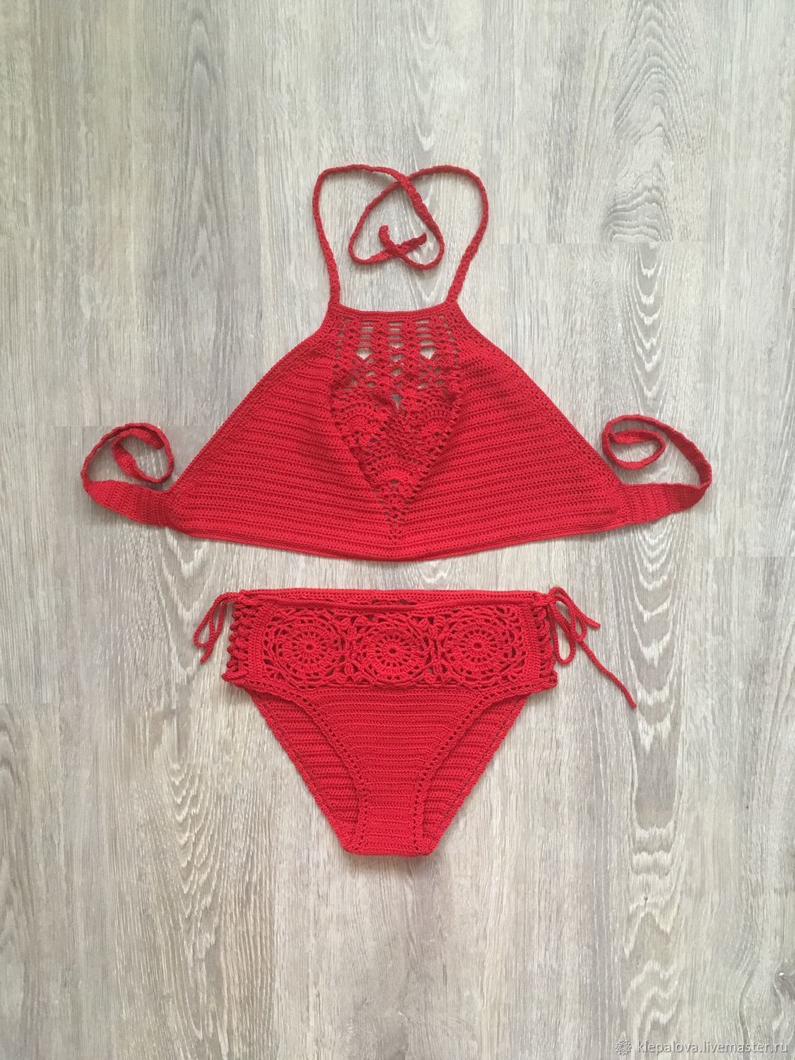 Купальник вязаный Nice – заказать на Ярмарке Мастеров – KTXV6RU ...