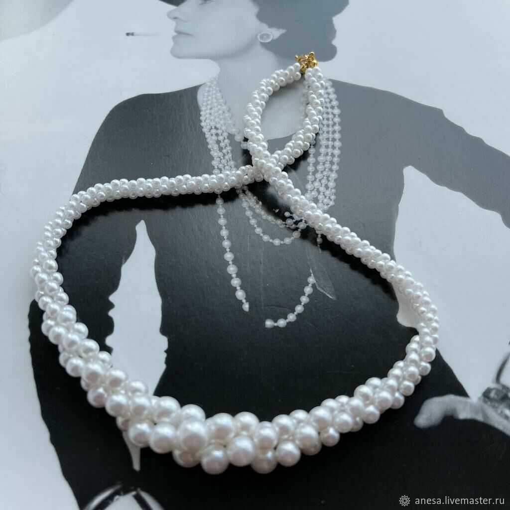 Винтаж: Ожерелье жемчужное. AN40 в интернет-магазине Ярмарка Мастеров ...