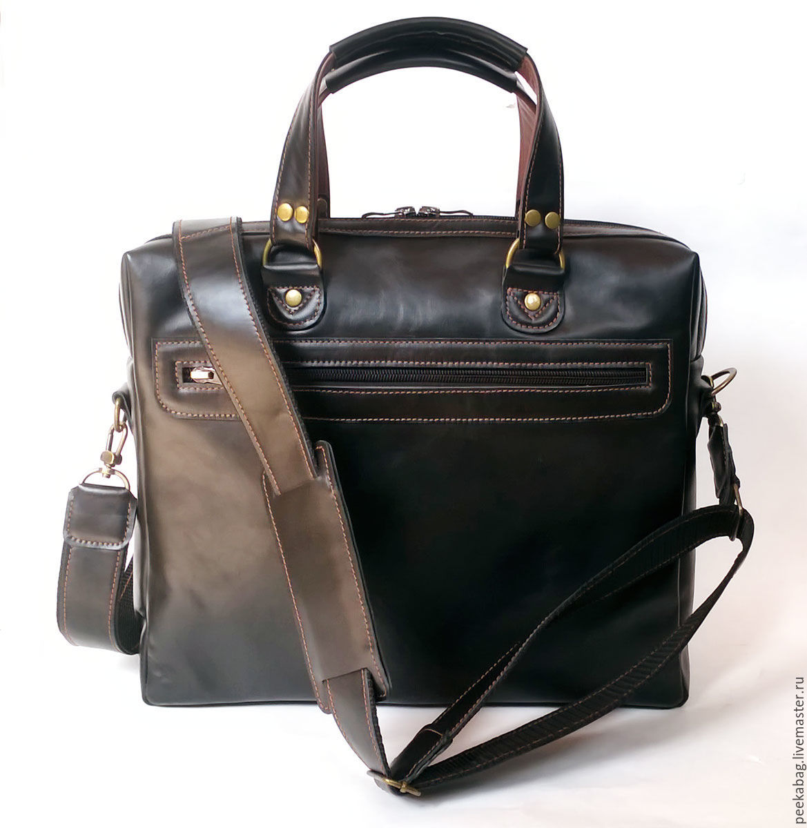 Сумка кожаная мужская "Division" на плечо, портфель мужской – купить в ...
