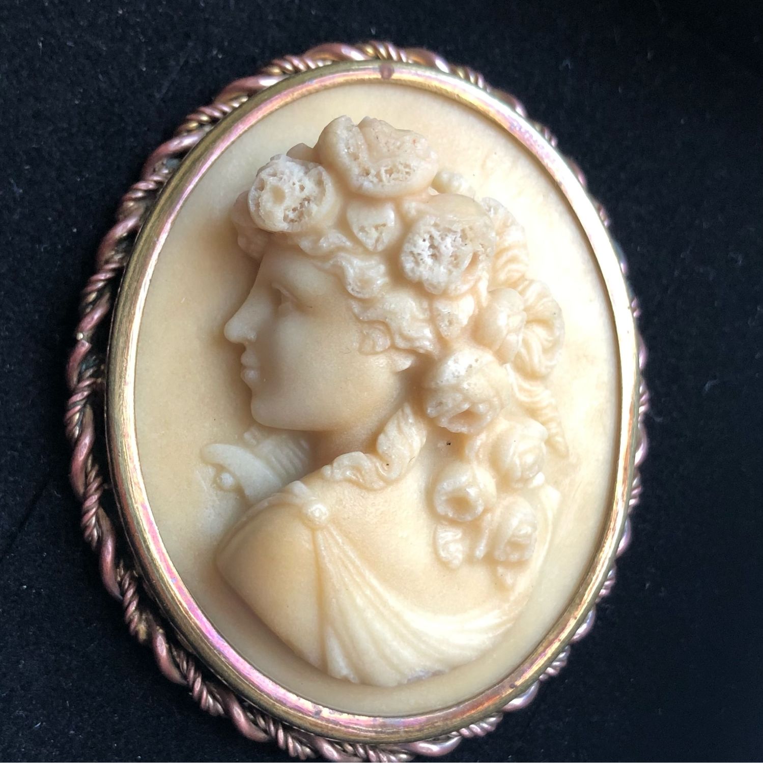 Винтаж: Раритет! Брошь с шикарной камеей из камня. 1835-1880 гг купить ...