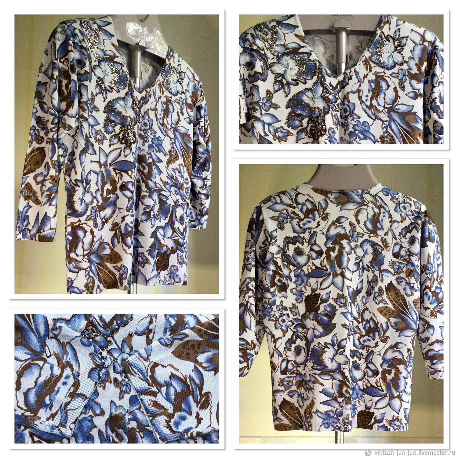 Винтаж: Лонгслив/кофточка GERRY WEBER (Германия), р. 48-50 купить в ...