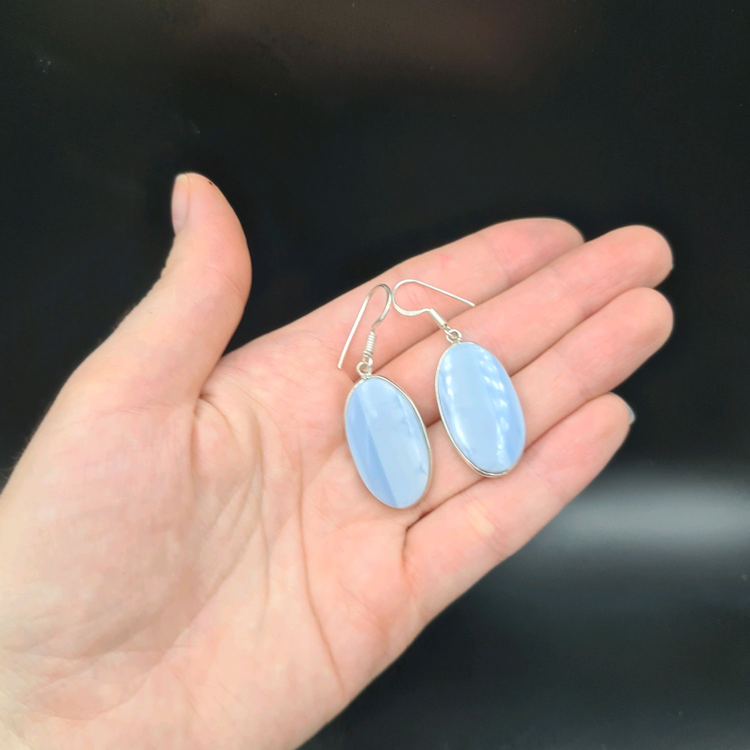 Голубой опал. Серьги с голубым опалом в интернет-магазине Ярмарка ...