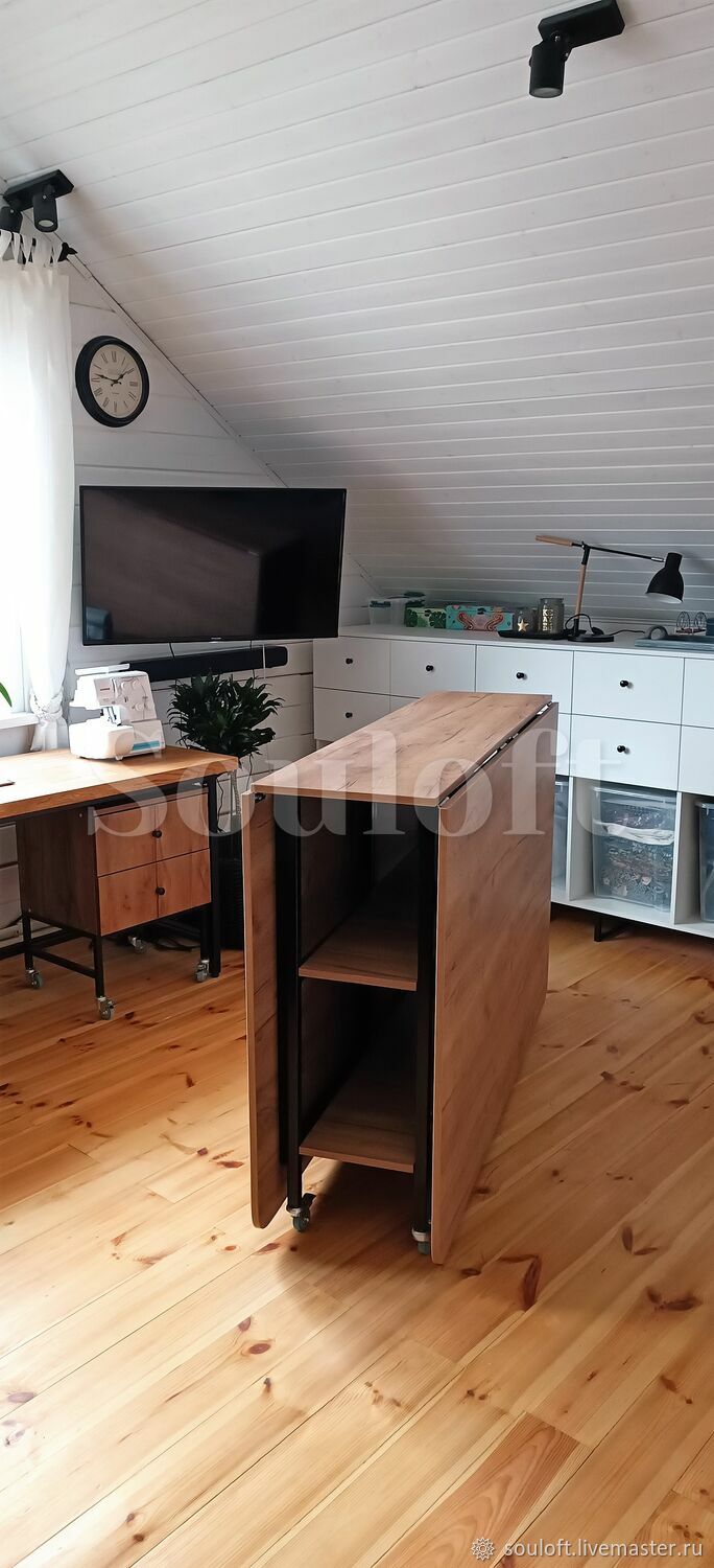 Стол-книжка раскладной на колесах для ателье на заказ в интернет ...