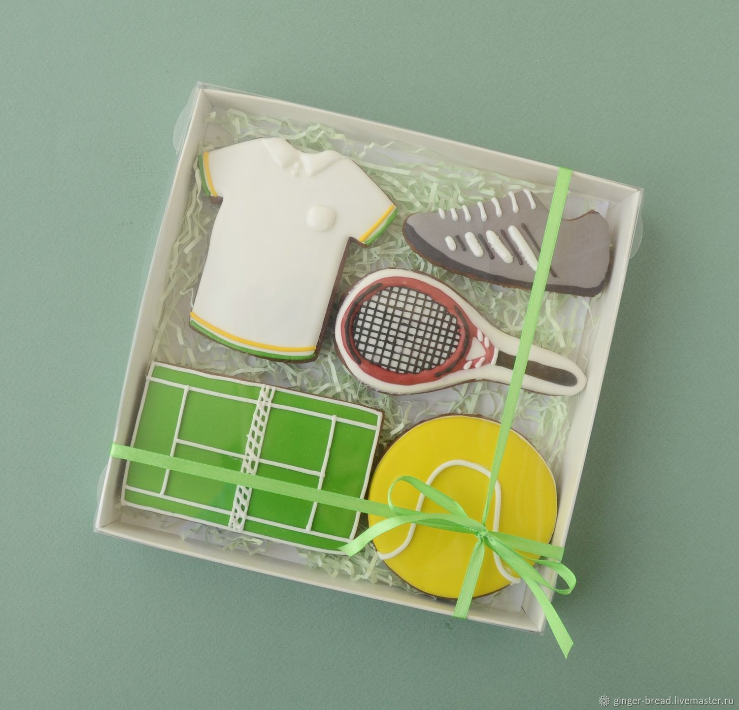 Набор пряников Большой теннис. Подарок теннисисту. Подарок тренеру в ...