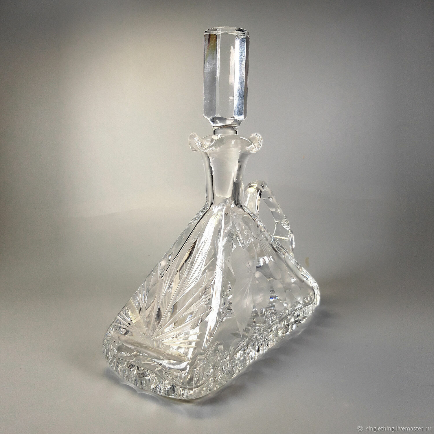 Винтаж: Хрустальный треугольный штоф Германия купить в интернет ...