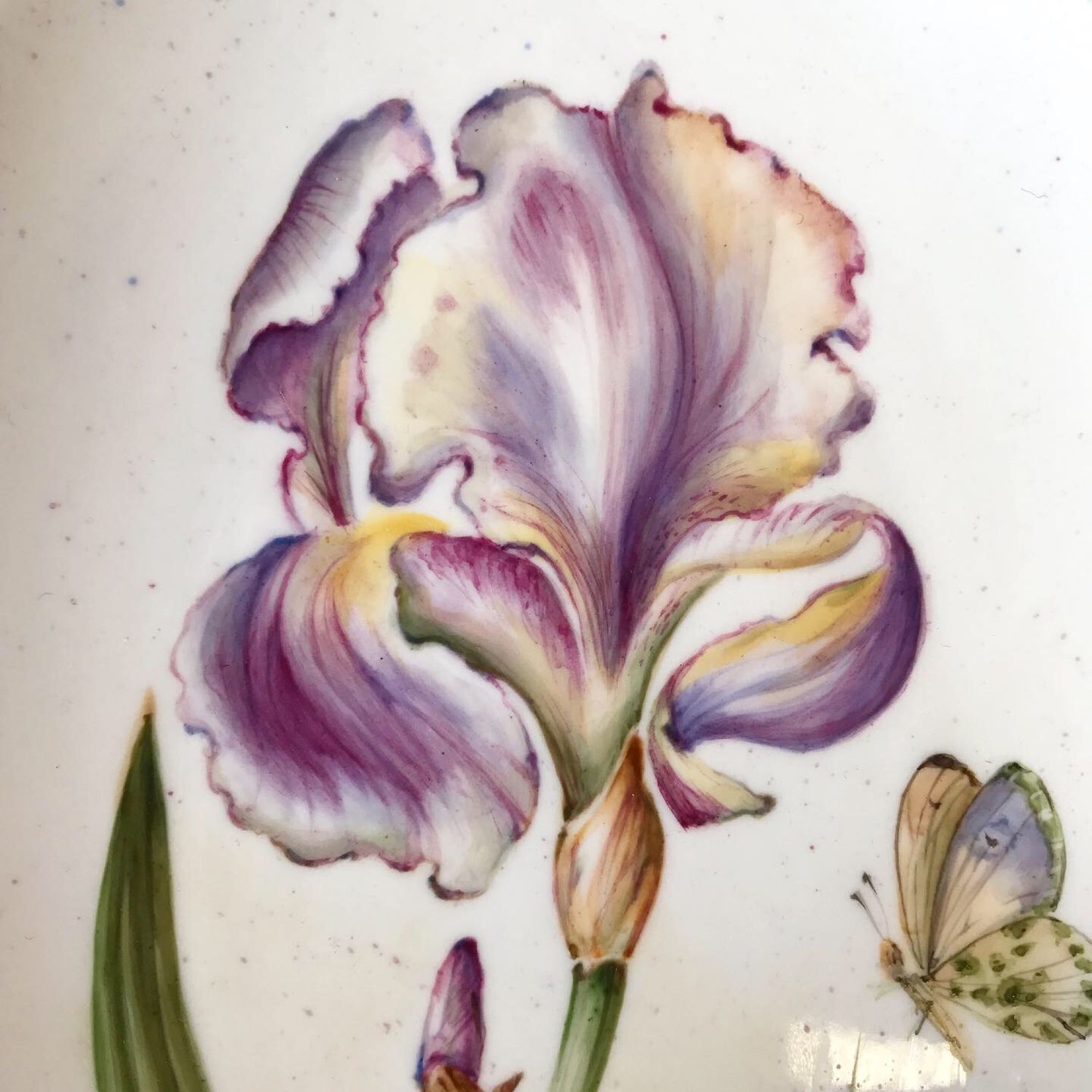 Весенний ирис – заказать на Ярмарке Мастеров – KZYTURU | Тарелки, Москва