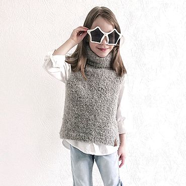 Жилет школьный – заказать на Ярмарке Мастеров – A1HW1RU | Жилет, Петровское