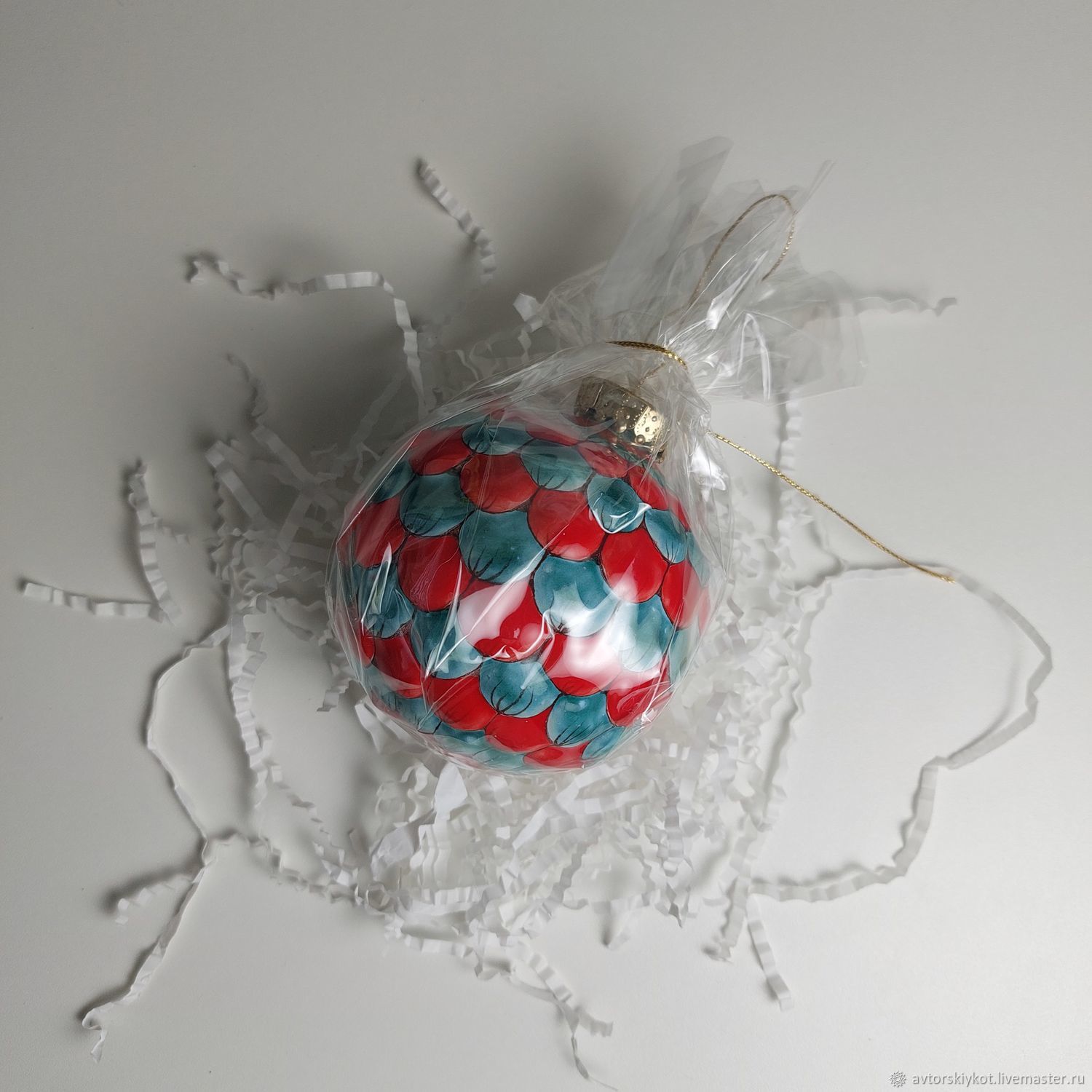 Шар новогодний на ёлку в интернет-магазине Ярмарка Мастеров по цене ...