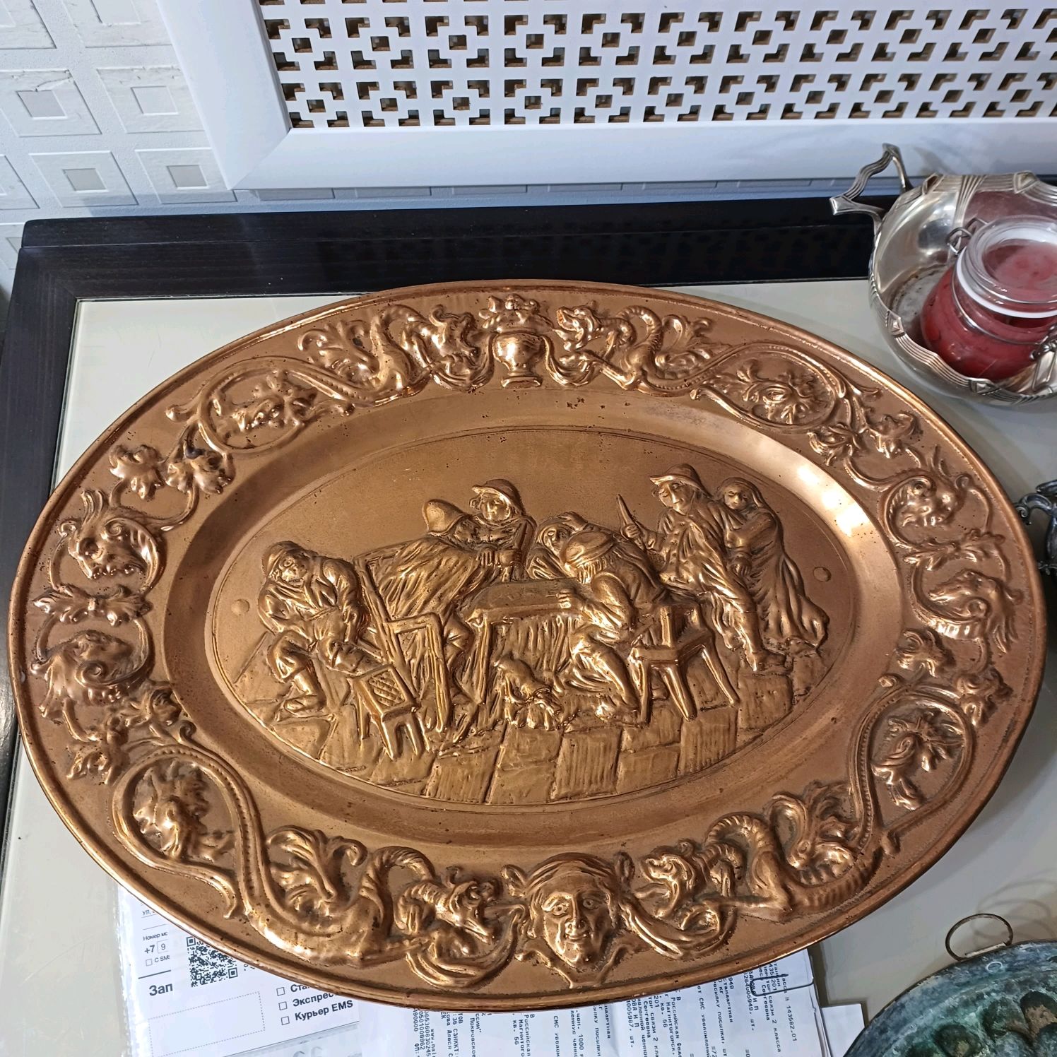 Винтажная медная тарелка - панно в интернет-магазине Ярмарка Мастеров ...