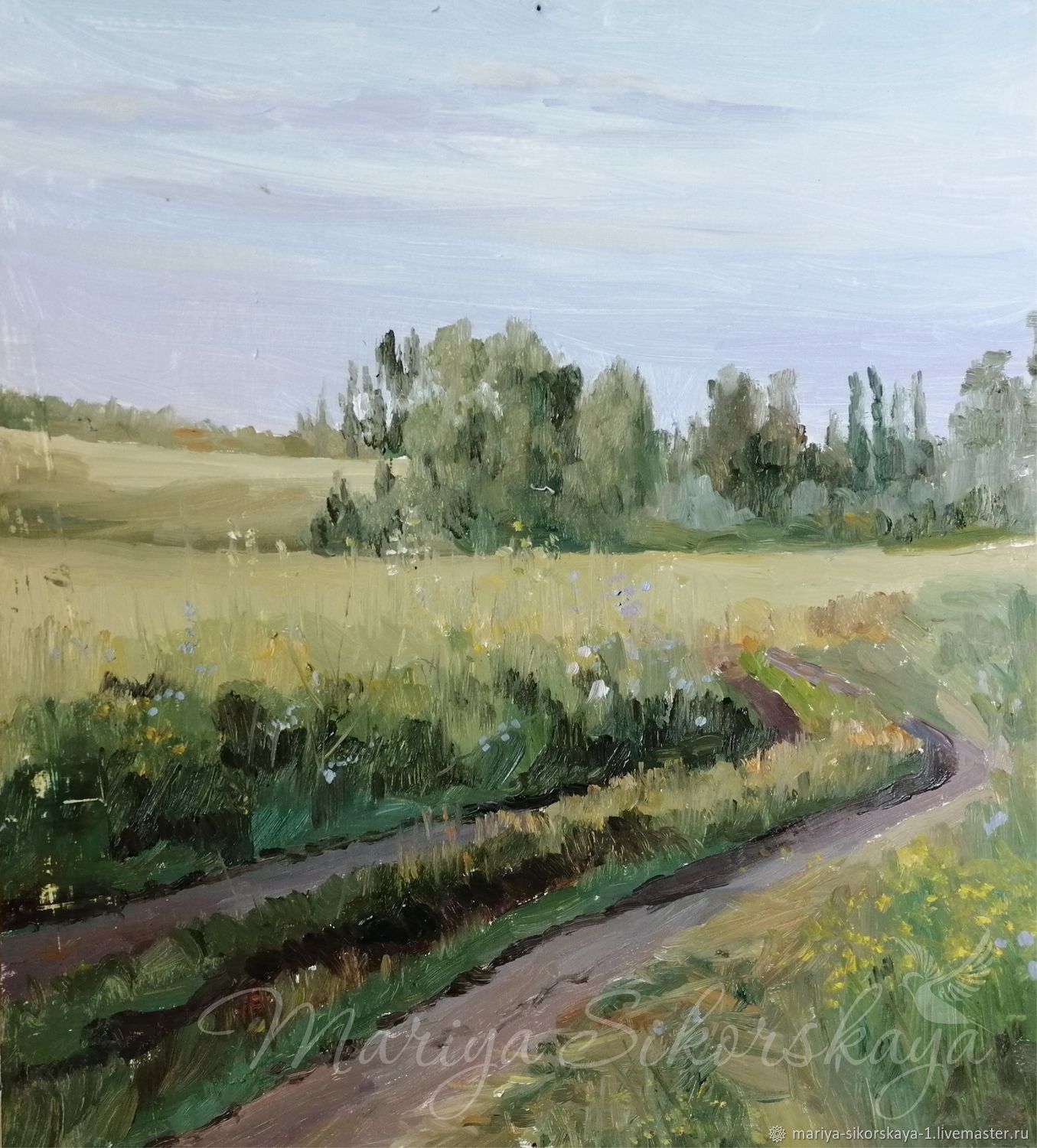 Лето. Этюд в интернет-магазине Ярмарка Мастеров по цене 3000 ...