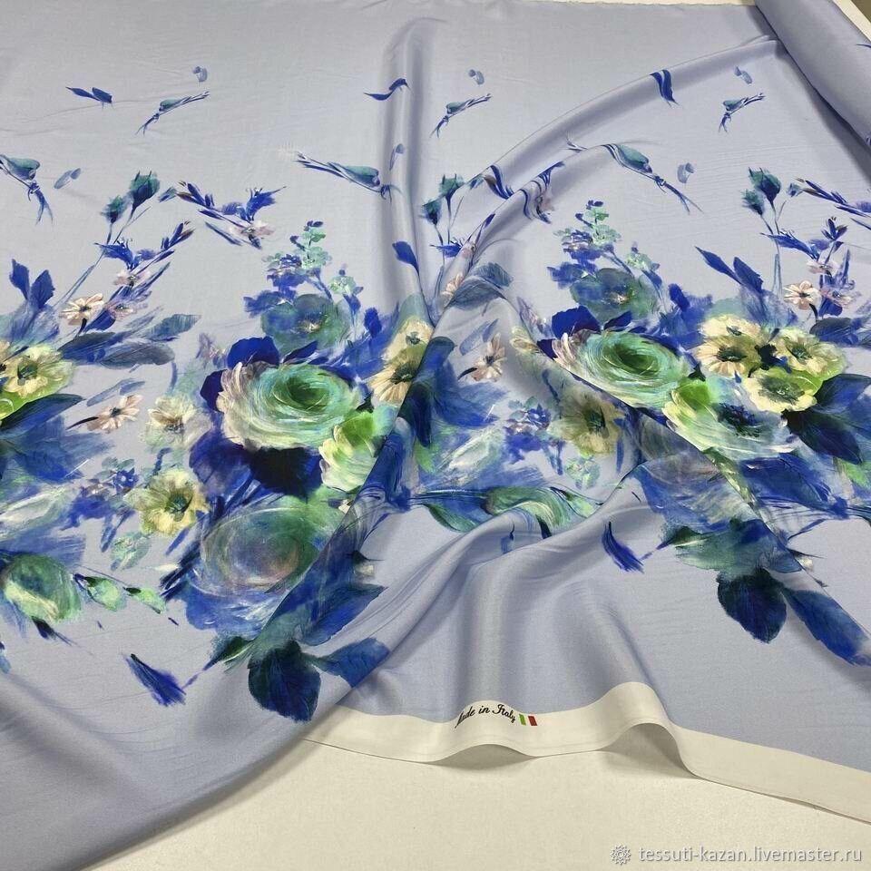 Плательная ткань гладкий креп вискоза купонная по кромке 01-7518 купить ...