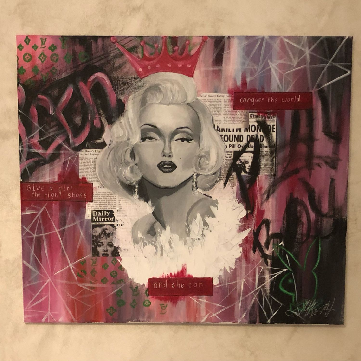 картина Marilyn Monroe в стиле Street Art купить в интернет магазине Ярмарка Мастеров по
