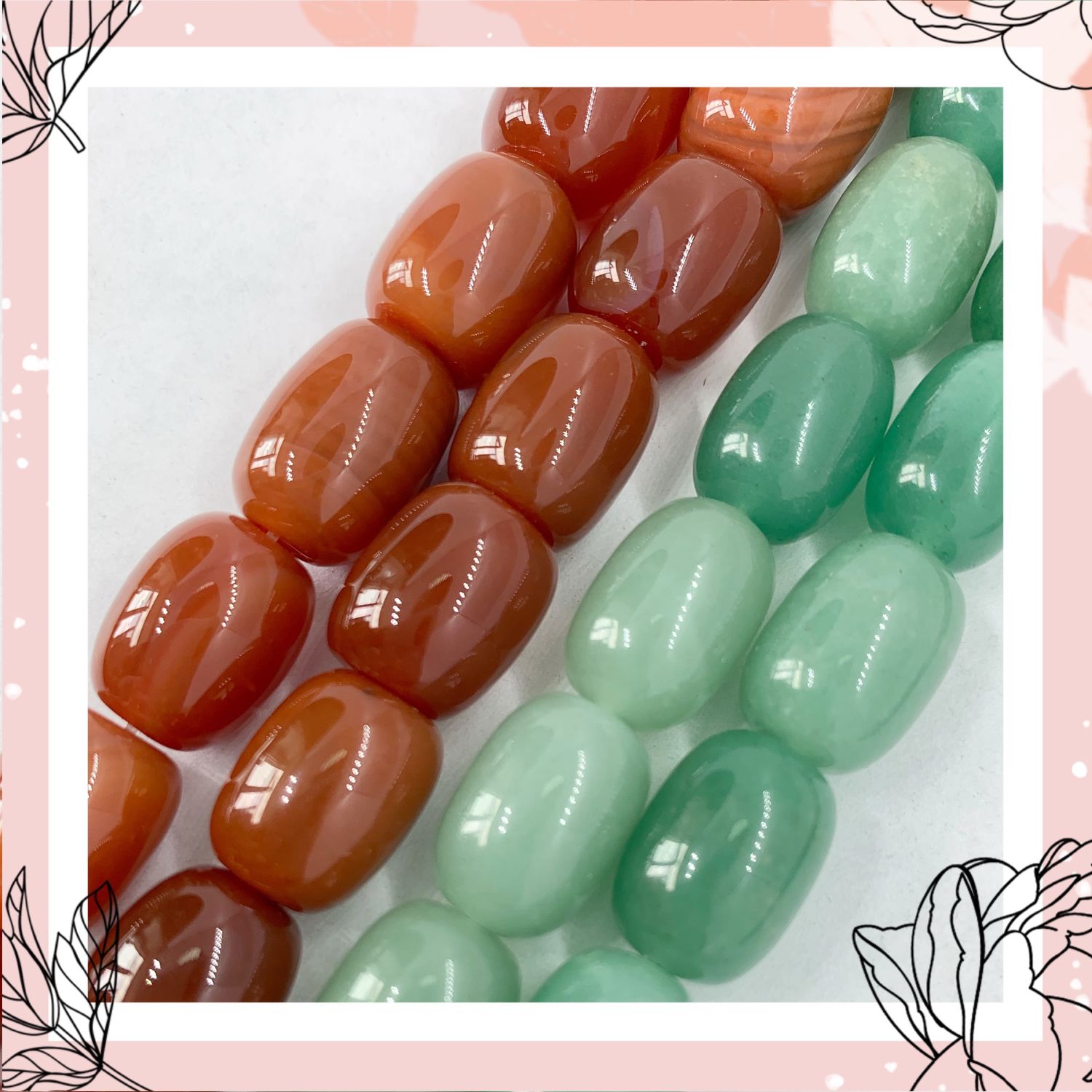 Бусина: агат и нефрит – купить на Ярмарке Мастеров – JFZKYRU | Бусины ...