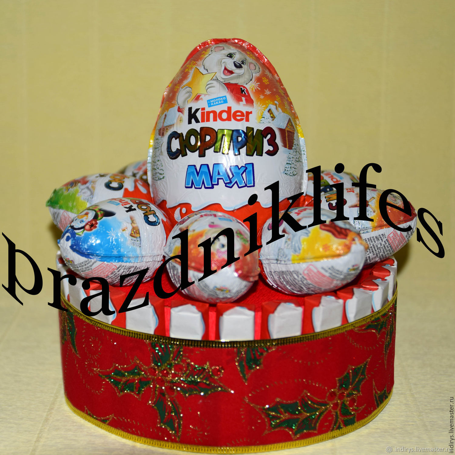 Подарок киндер сюрприз макси, торт новогодний на заказ в интернет ...