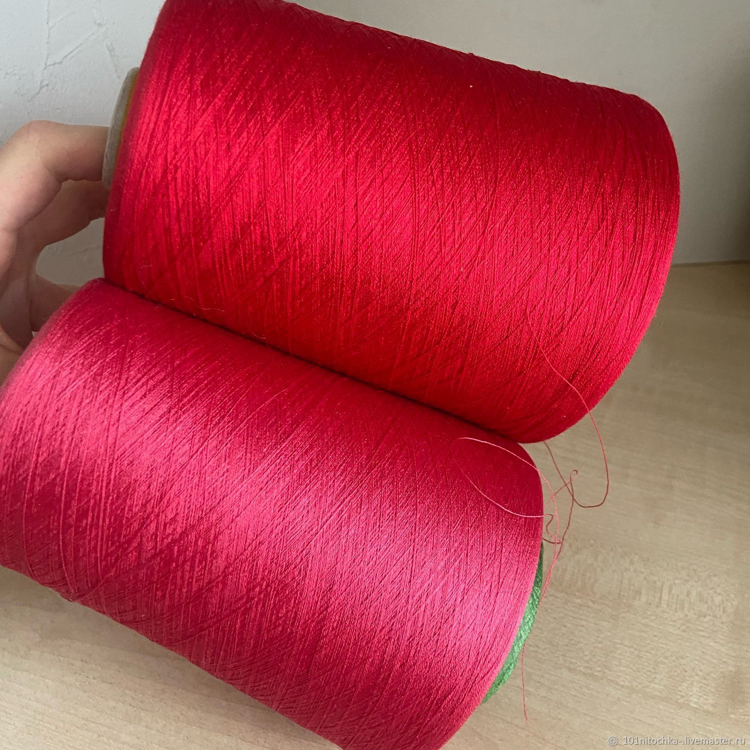 100% шелк Loro Piana art Seta Shappe пряжа красный и розовый купить в ...