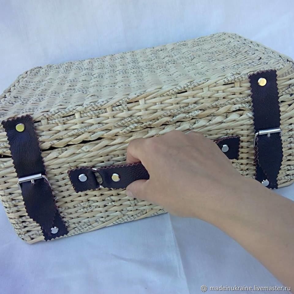 Плетеный чемодан в интернет-магазине на Ярмарке Мастеров | Корзины ...