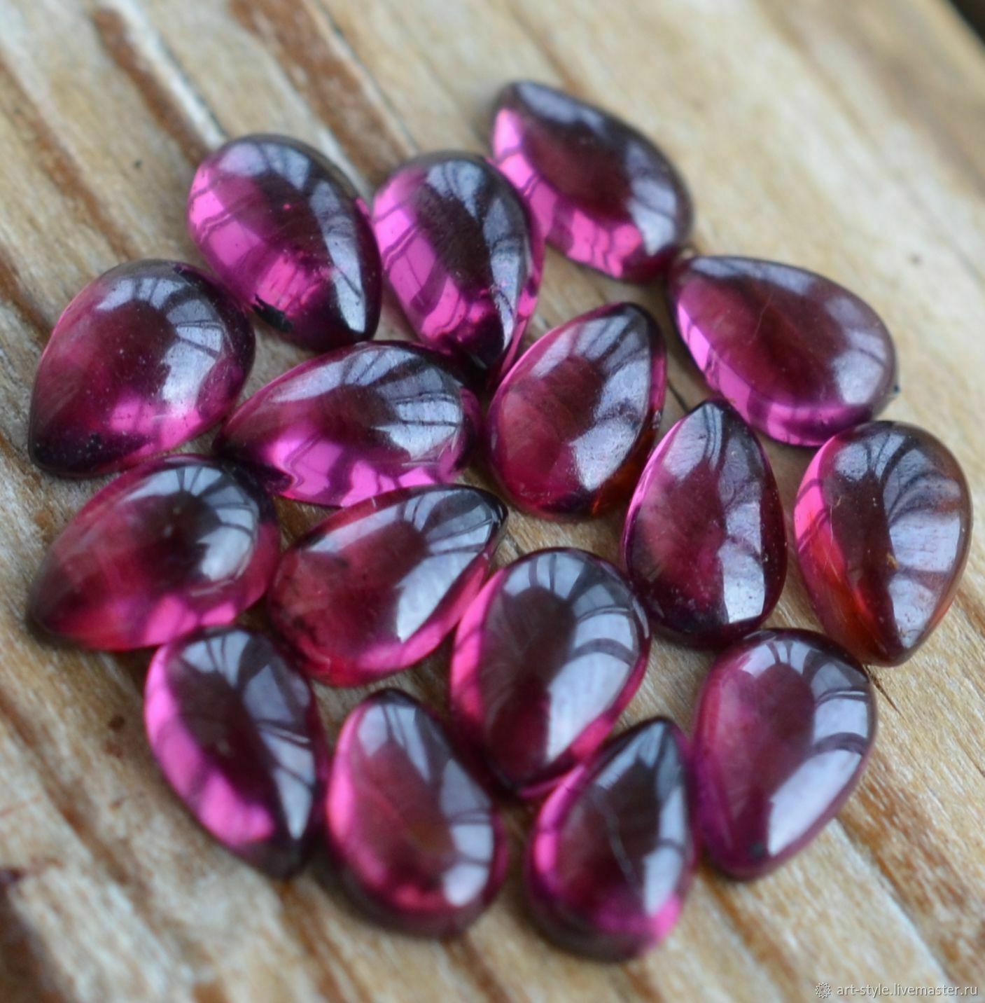 Гранат РОДОЛИТ натуральный, кабошон 3Х5 мм, GR05 купить в интернет ...