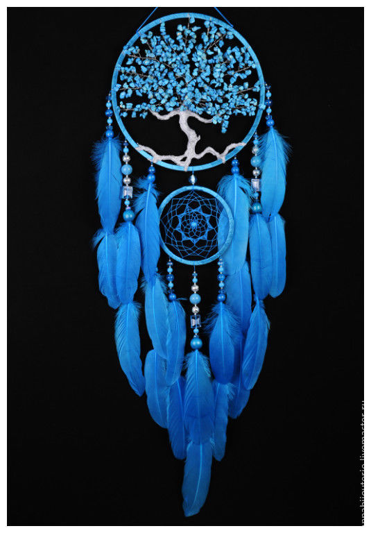 Blue Dream Catcher Tree of life Dreamcatcher turquoise – купить на ...