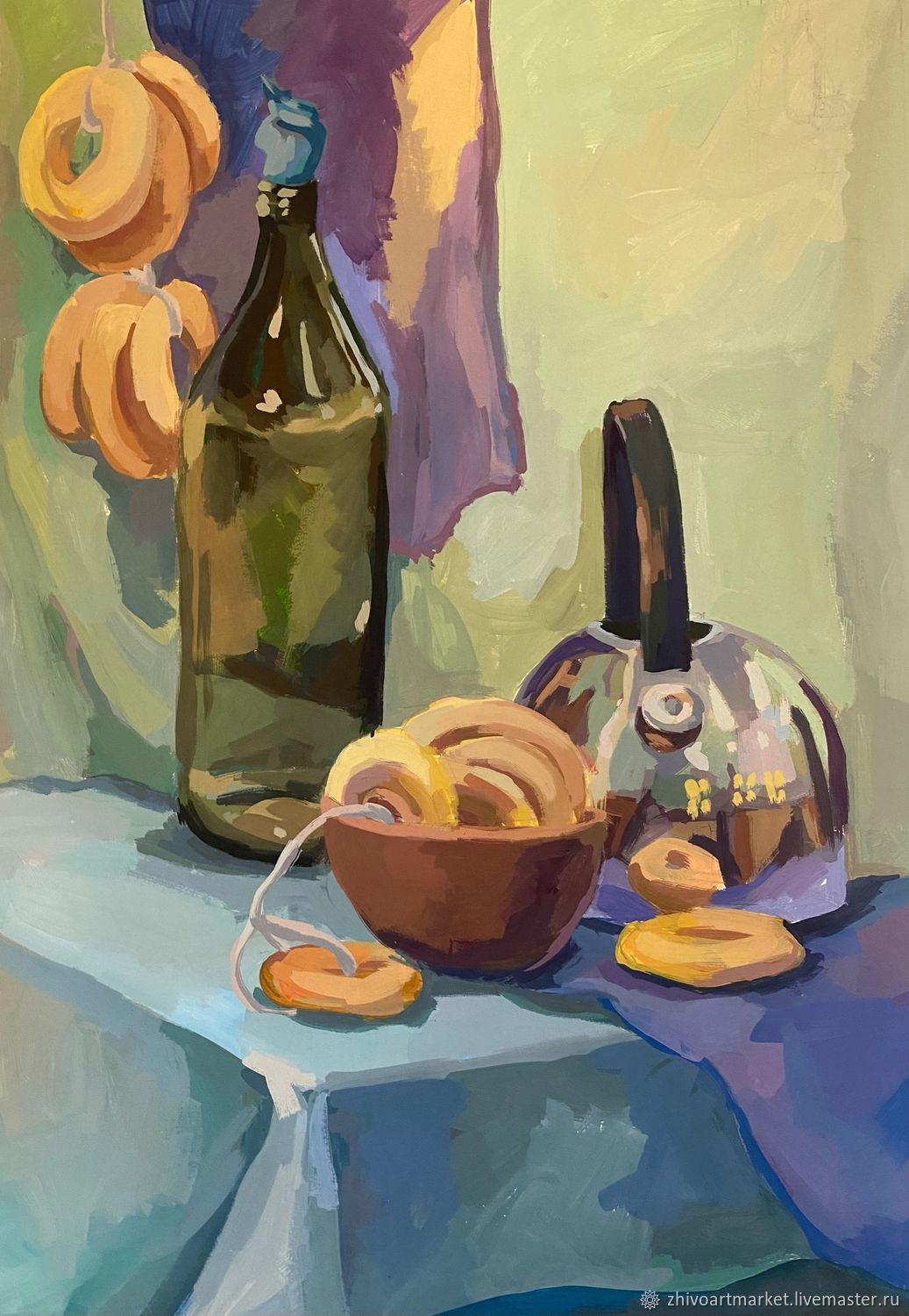 Картина «Русский натюрморт» | гуашь на бумаге | А2 в интернет-магазине ...