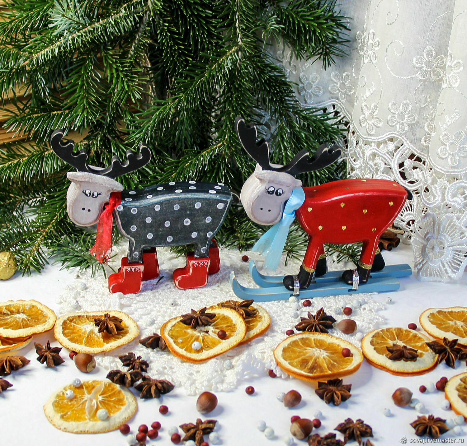 Новогодние сувениры:Новогодний олень" Умчи меня олень " в интернет ...