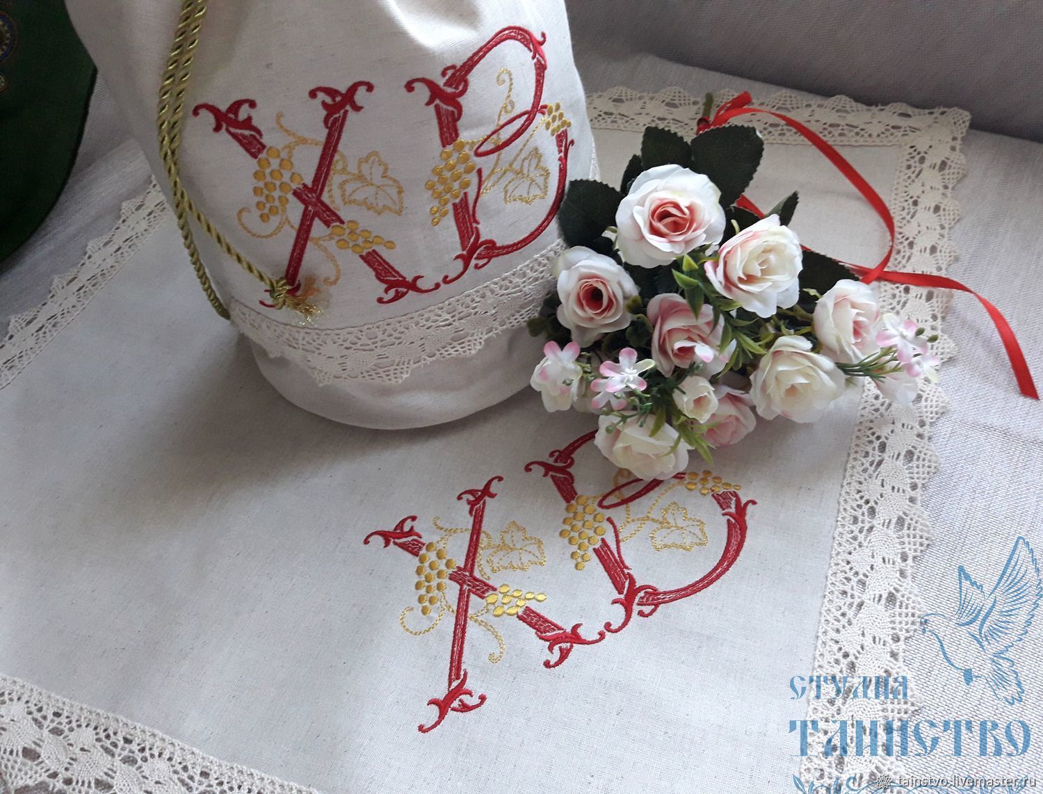 Мешочек для кулича "ХВ виноград золотой" в интернет-магазине на Ярмарке ...