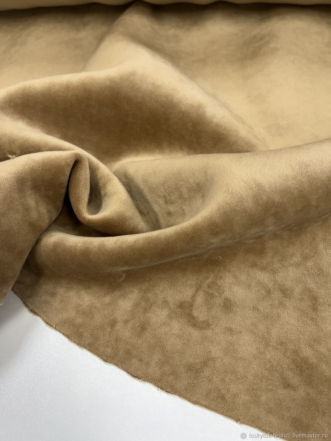 Ткань Курточная Велюр Неопрен Цвет Кэмэл Италия в интернет-магазине ...