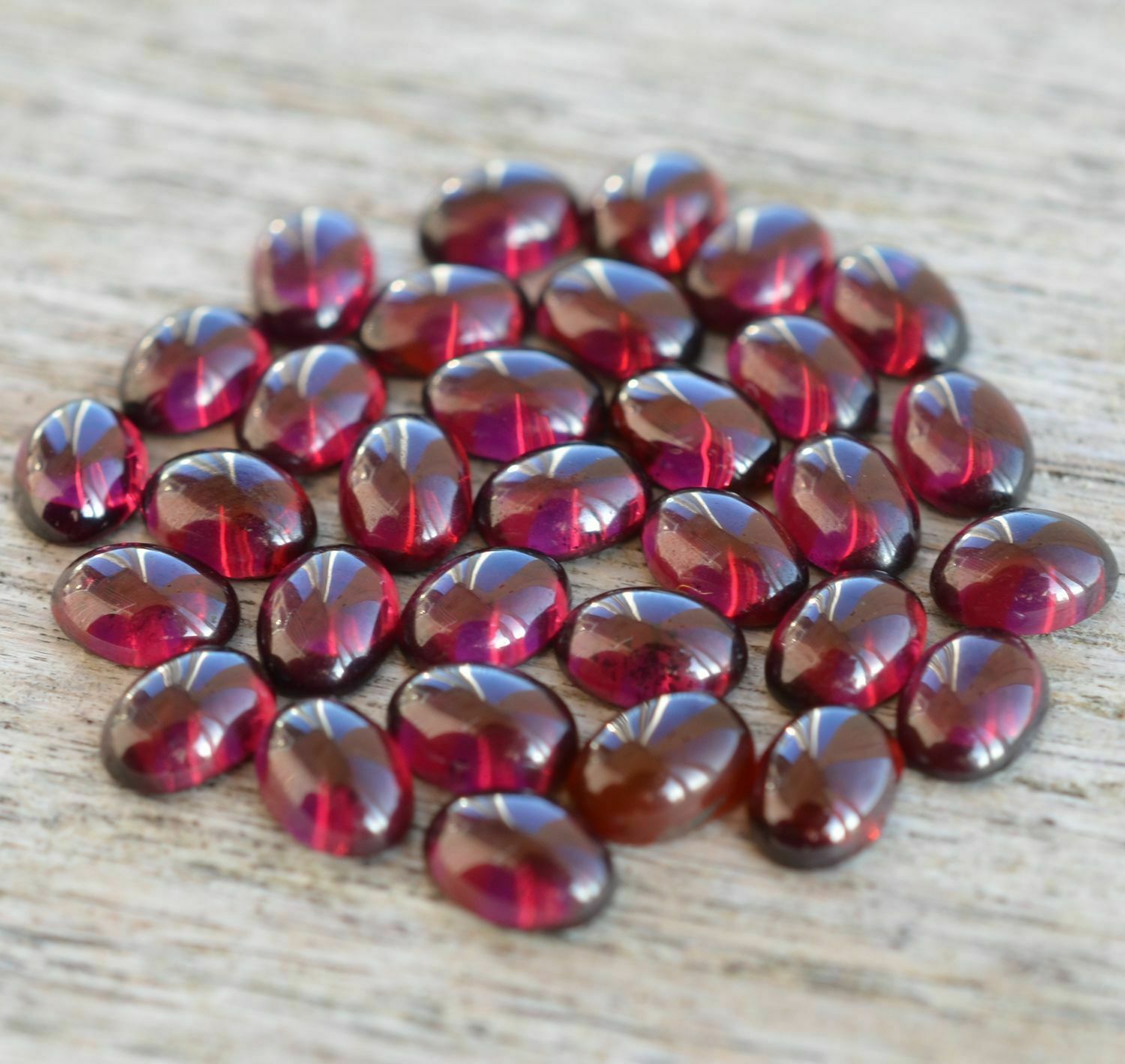 Гранат РОДОЛИТ натуральный, кабошон 7Х5 мм, GR13 купить в интернет ...