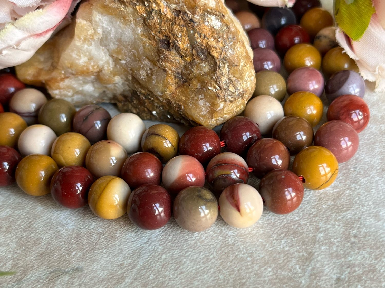 Яшма мукаит бусины 8 мм в интернет-магазине на Ярмарке Мастеров ...