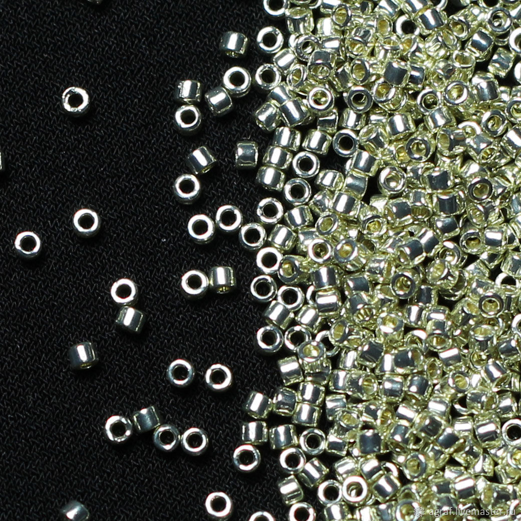 Бисер Miyuki delica DB 1831 Японский бисер Миюки делика 5 г серебро ...