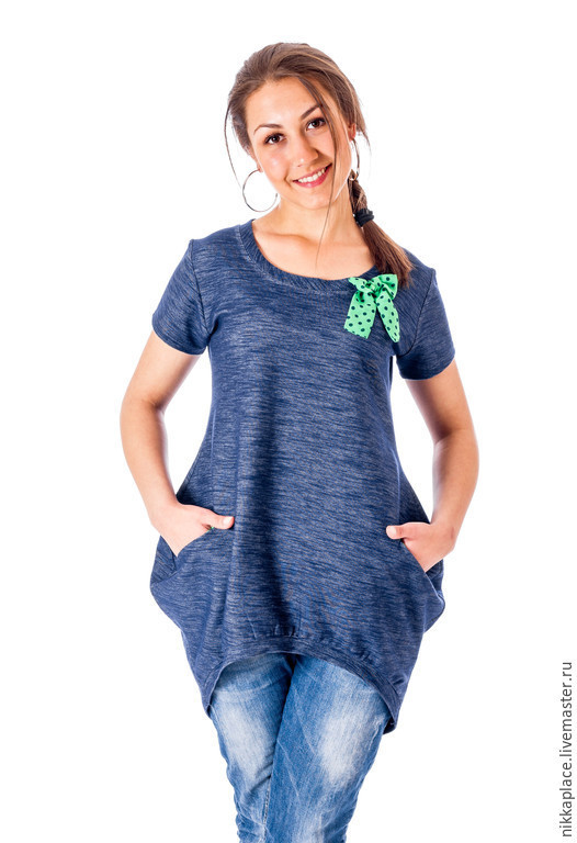 Длинная футболка в интернет-магазине на Ярмарке Мастеров | Туники, София - доставка по России ...