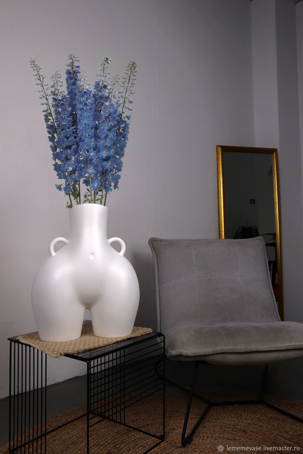 Ваза фигура (белая) большая – купить онлайн на Ярмарке Мастеров ...