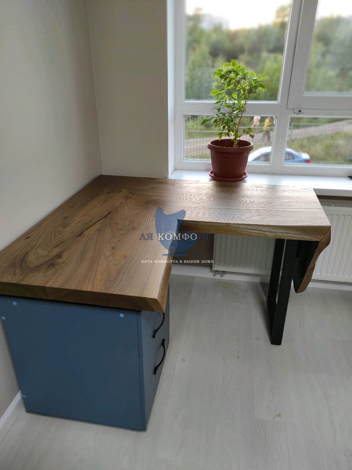 Угловой письменный стол из массива в интернет-магазине на Ярмарке ...