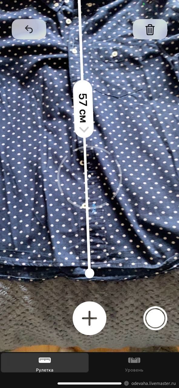 Винтаж: Джинсовая рубашка в горох. (хлопок) купить в интернет-магазине Ярмарка Мастеров по цене ...