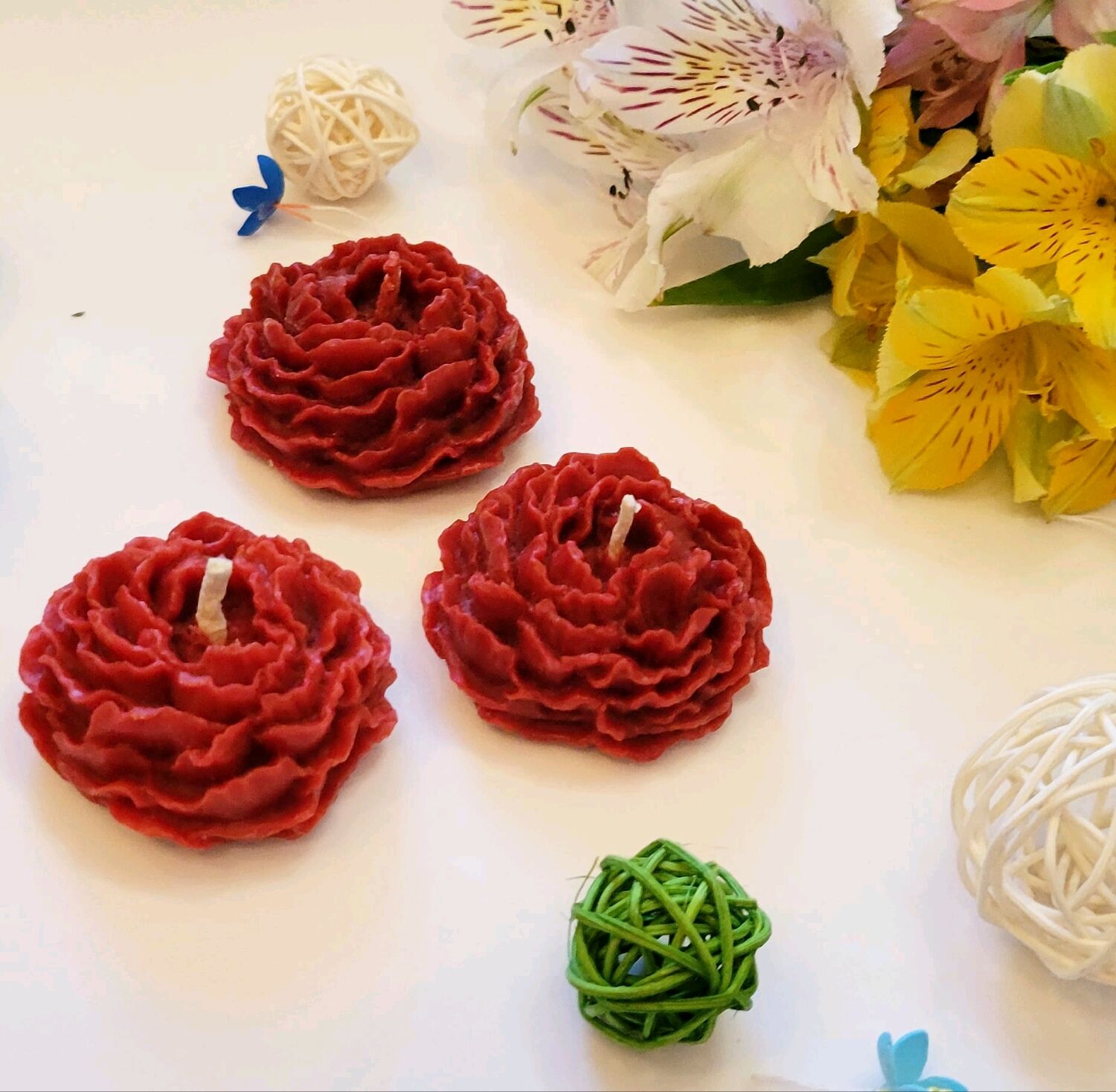 Свеча "Пион" в интернет-магазине на Ярмарке Мастеров | Свечи, Челябинск ...