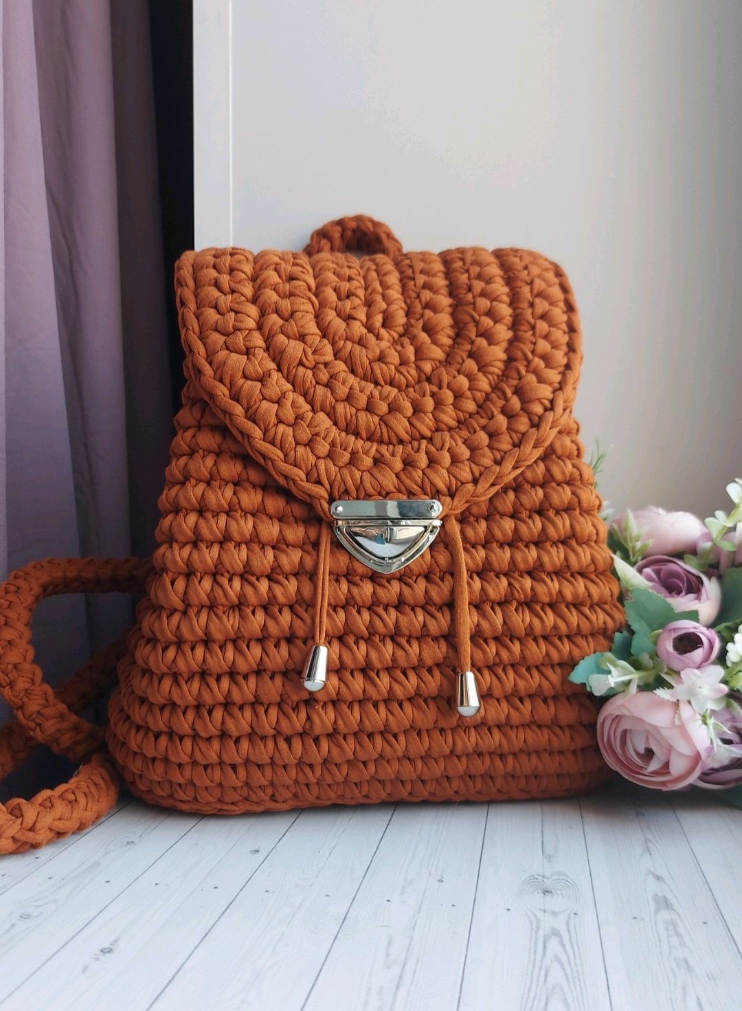 Рюкзак вязаный.Рюкзак.Ручная работа в интернет-магазине Ярмарка ...